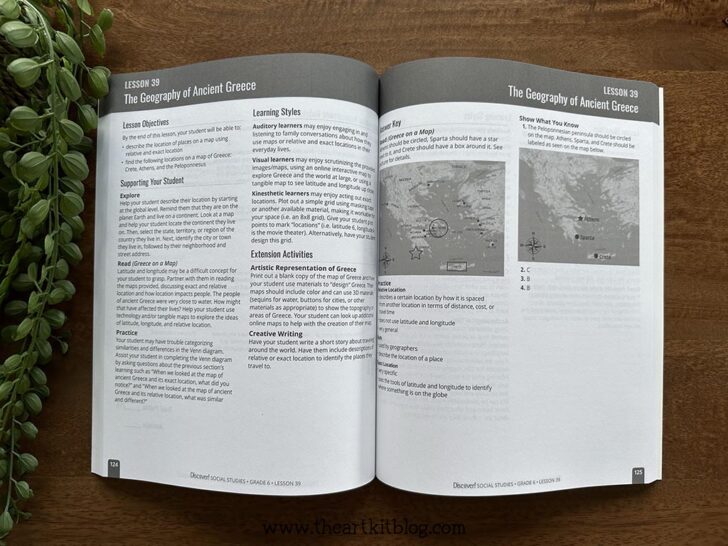 Discover! Social Studies 6 Book Review - The Art Kit