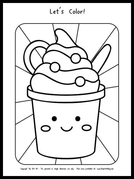 Ice Coloring Page