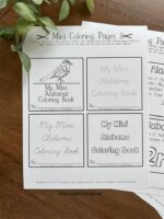 Mini Alabama Coloring Pages {FREE Printable!} - The Art Kit