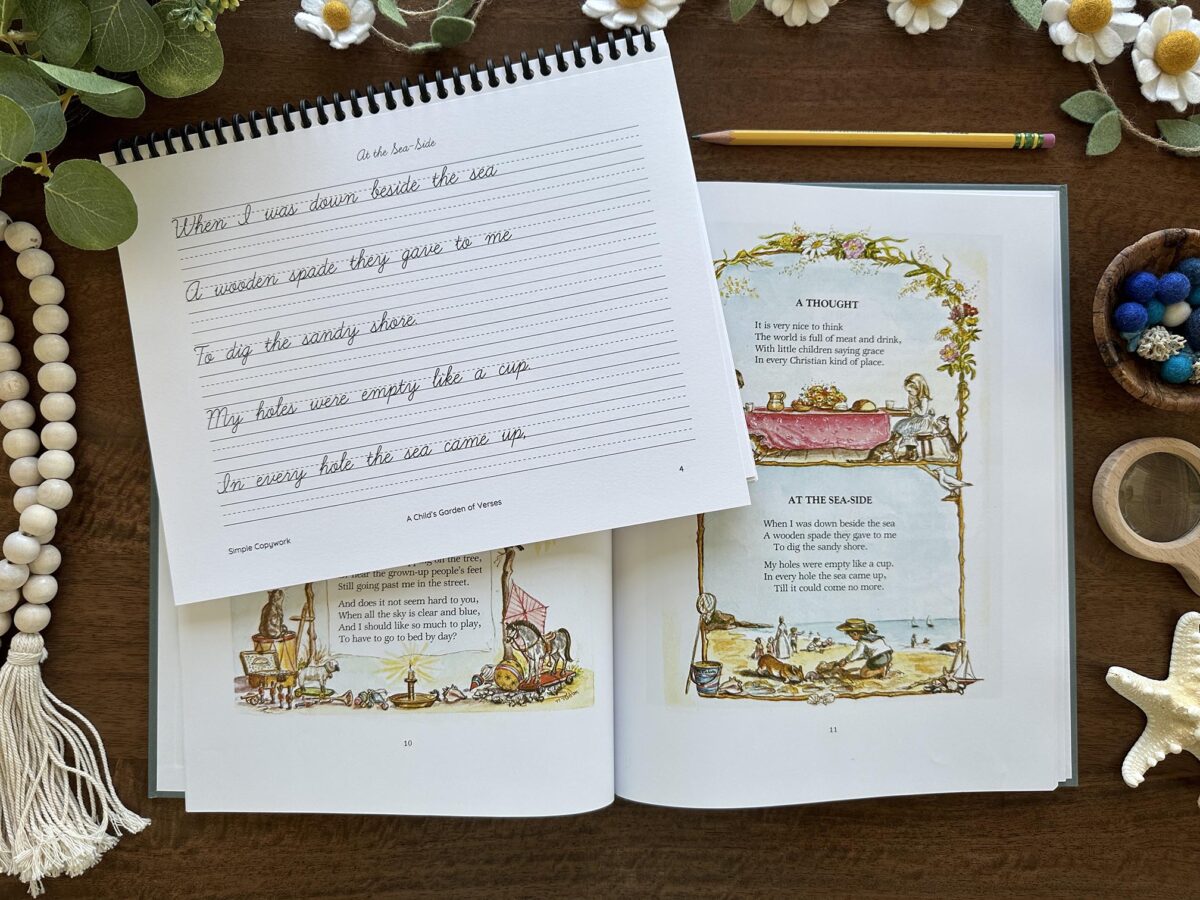 Poems Stevenson Copywork by Simple Copywork_The Art Kit 8 - The Art Kit