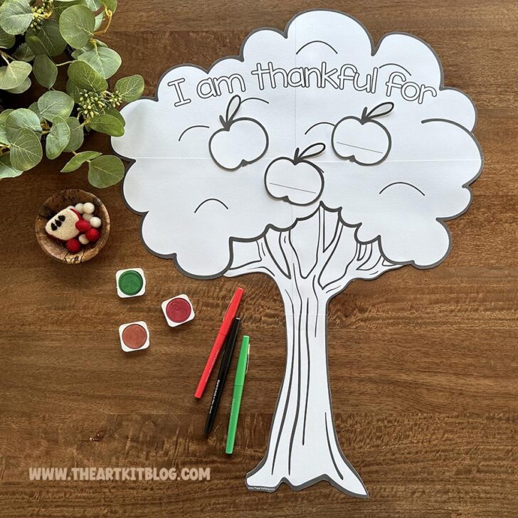 My Gratitude Tree Printable - Craft for Kids! - The Art Kit