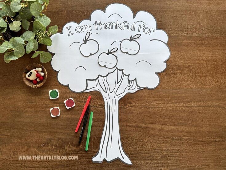 My Gratitude Tree Printable - Craft for Kids! - The Art Kit