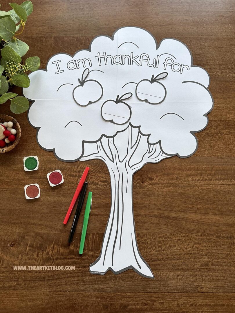 My Gratitude Tree Printable - Craft for Kids! - The Art Kit