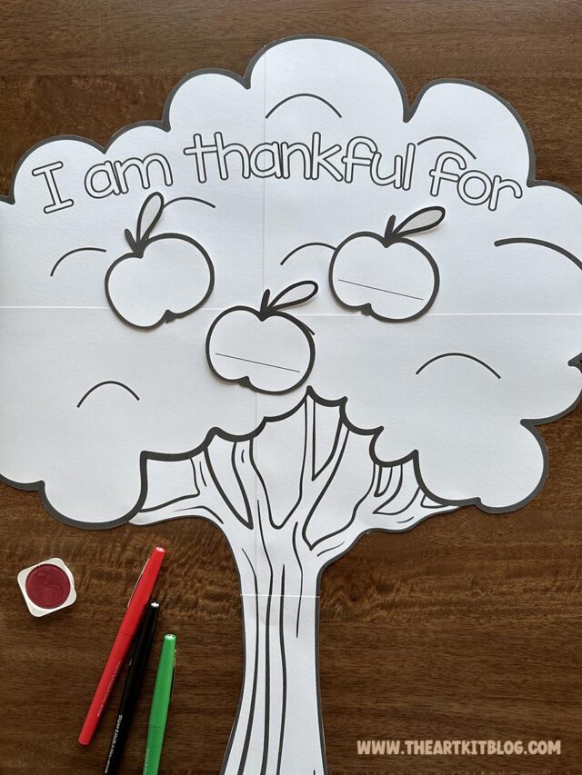 My Gratitude Tree Printable - Craft for Kids! - The Art Kit