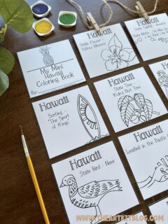 Mini Hawaii Coloring Pages {FREE Printables!} - The Art Kit