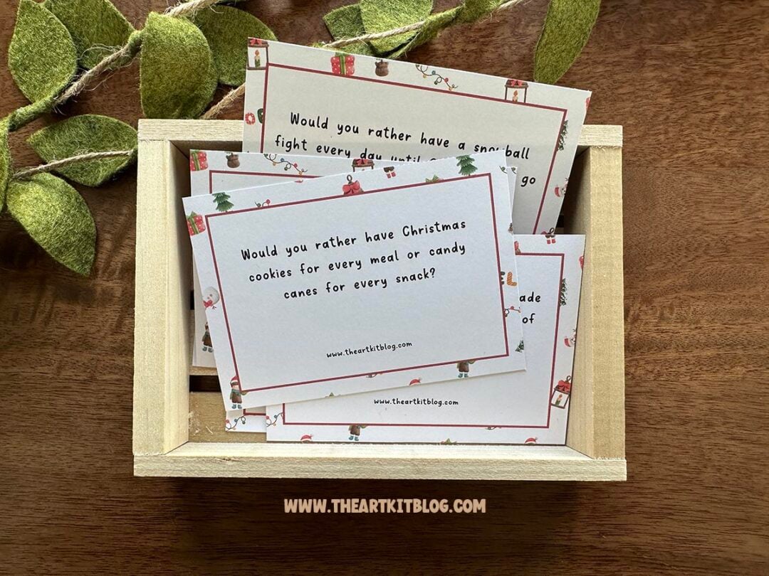 36 Fun Christmas Would You Rather Questions for Kids: FREE Printable ...
