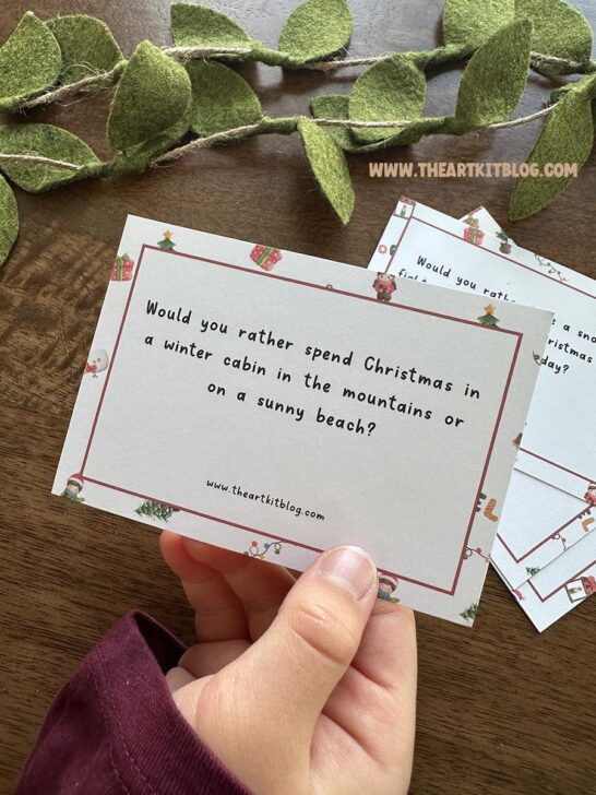 36 Fun Christmas Would You Rather Questions for Kids: FREE Printable ...