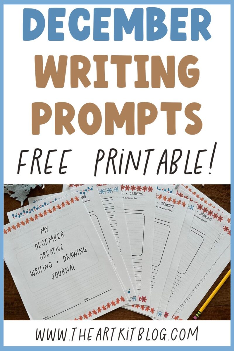 December Creative Writing and Drawing Prompts - FREE PRINTABLE Journal ...
