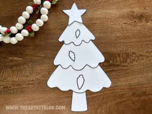Jumbo Christmas Tree Paper Craft for Kids FREE PRINTABLE - The Art Kit
