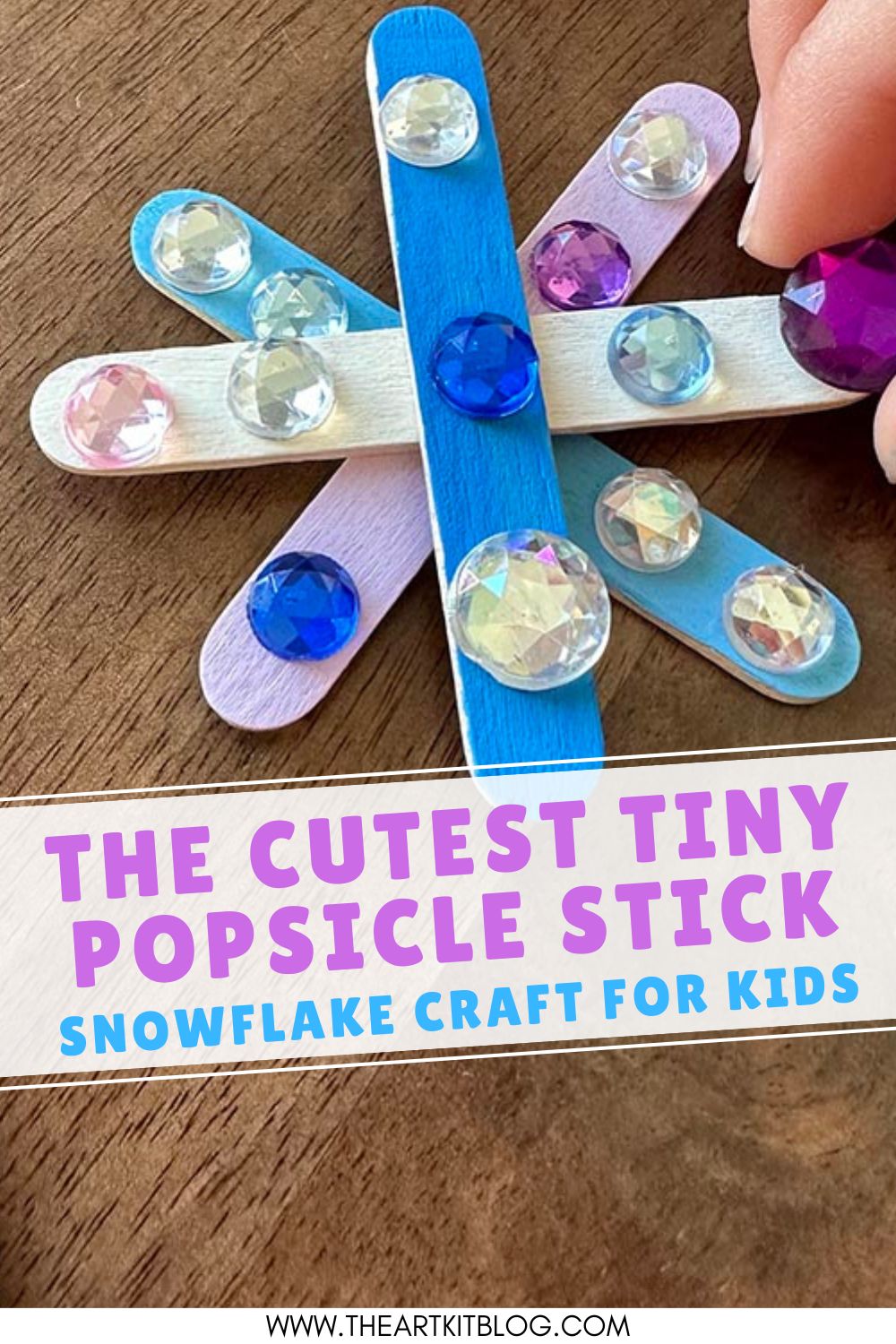 Mini Popsicle Stick Snowflake Winter Craft for Kids – The Art Kit