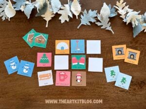 Winter Memory Match Game {Free Printable} - The Art Kit