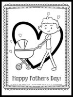 Free Printable Father's Day Coloring Page - The Art Kit