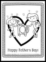 Cute! Free Printable Father's Day Coloring Page - The Art Kit