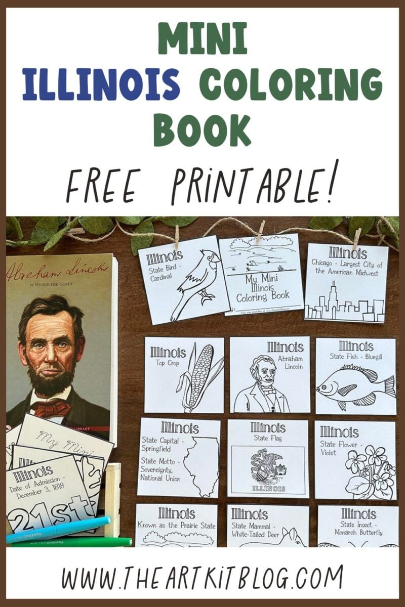 Mini Illinois Coloring Pages for the 50 States {FREE Printables!} - The ...