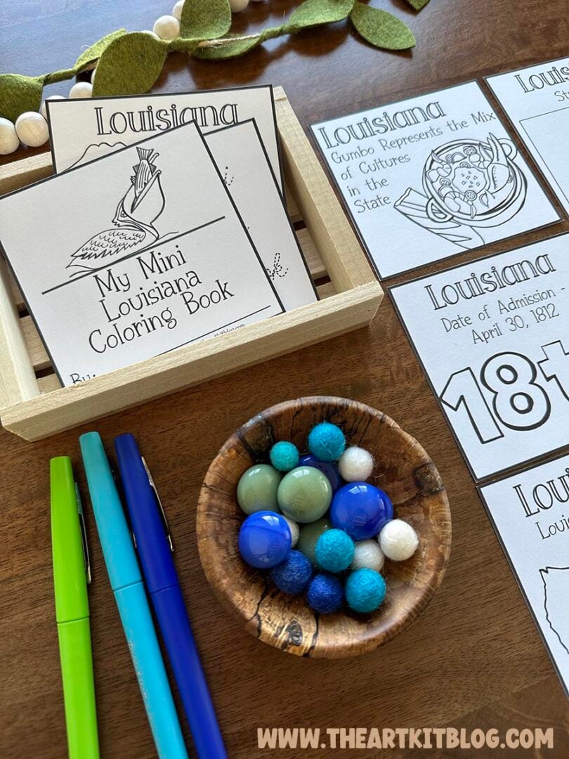 Mini Louisiana Coloring Pages for the 50 States {FREE Printables ...