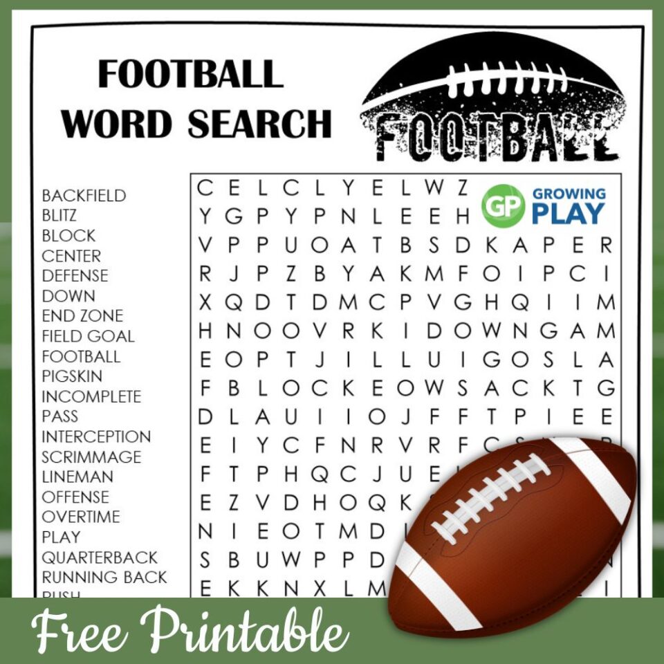 Football Activities and Free Printables for Kids - The Art Kit