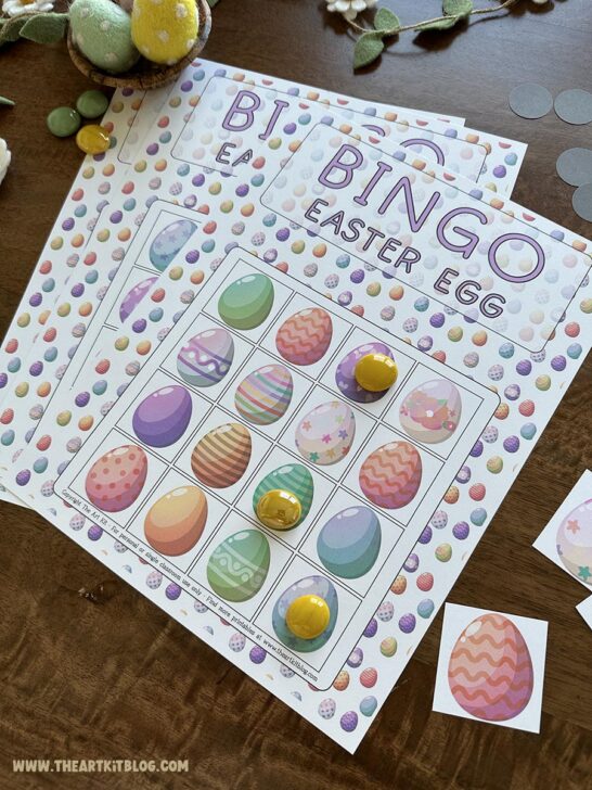 Easter Egg Bingo: FREE Printable! - The Art Kit