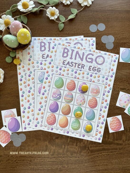 Easter Egg Bingo: FREE Printable! - The Art Kit