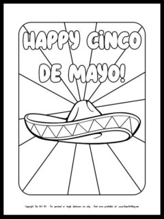 Cinco de Mayo Coloring Page - The Art Kit