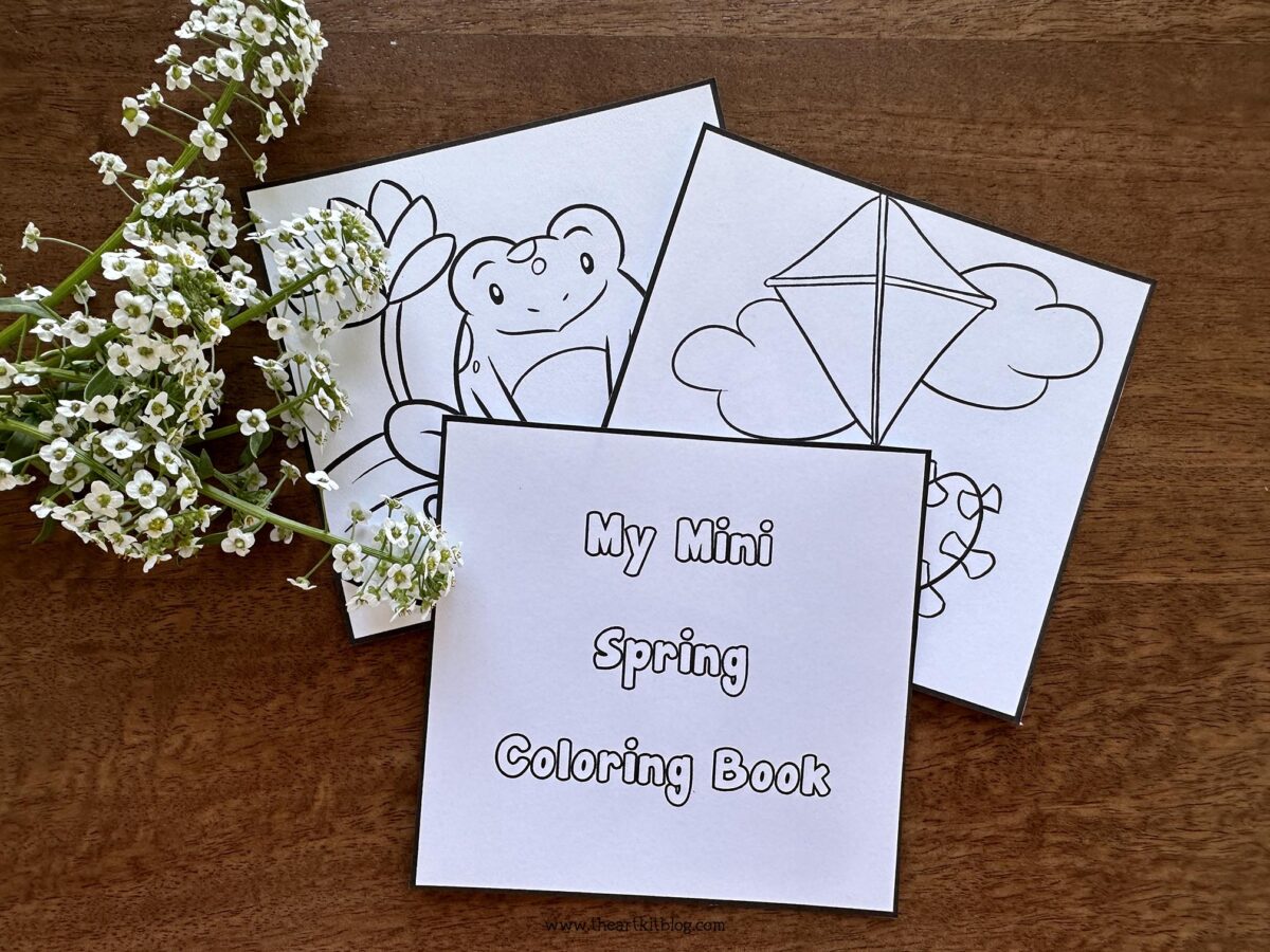 FREE Printable Mini Spring Coloring Pages - The Art Kit