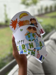 Earth Day Hat Craft: FREE Printable for Kids - The Art Kit