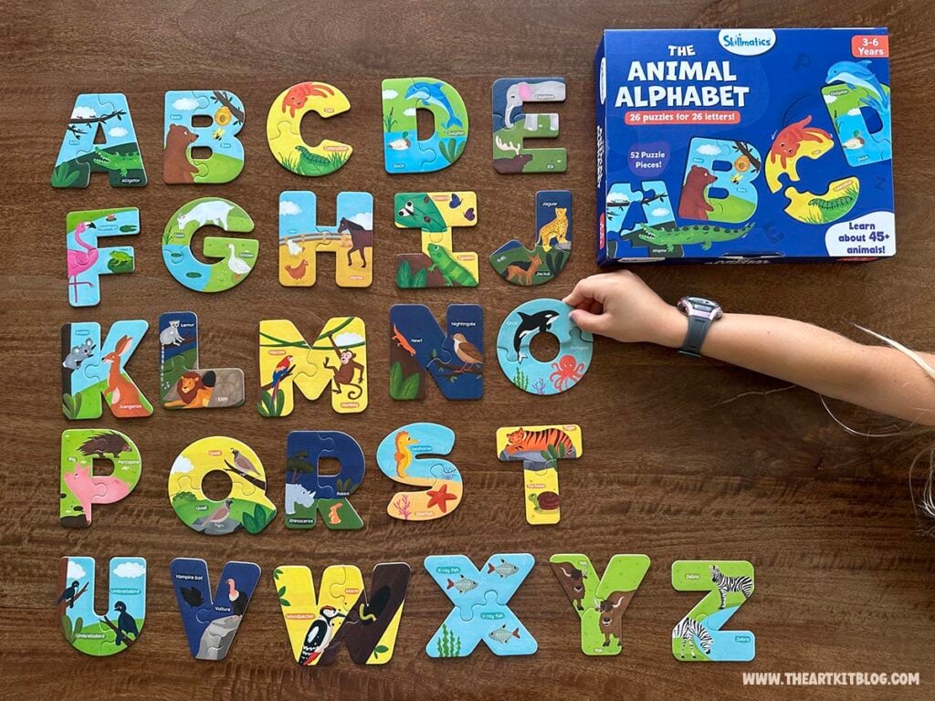 The Animal Alphabet Puzzle by Skillmatics - A Timberdoodle Review ...