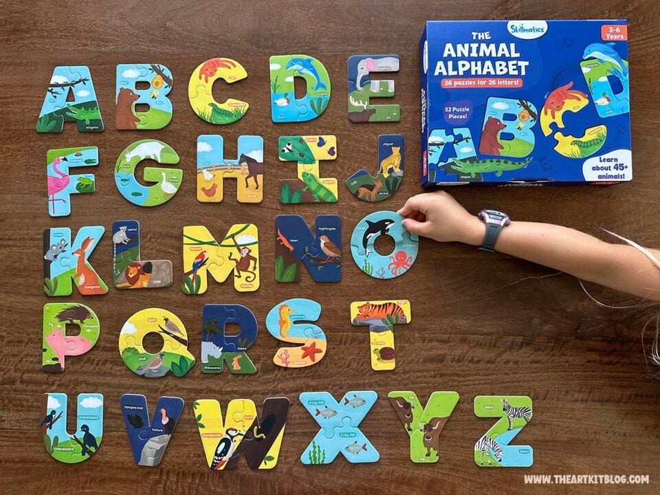 The Animal Alphabet Puzzle by Skillmatics - A Timberdoodle Review ...