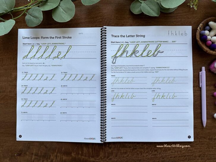 CursiveLogic Review: Handwriting for the Upper Grades - The Art Kit