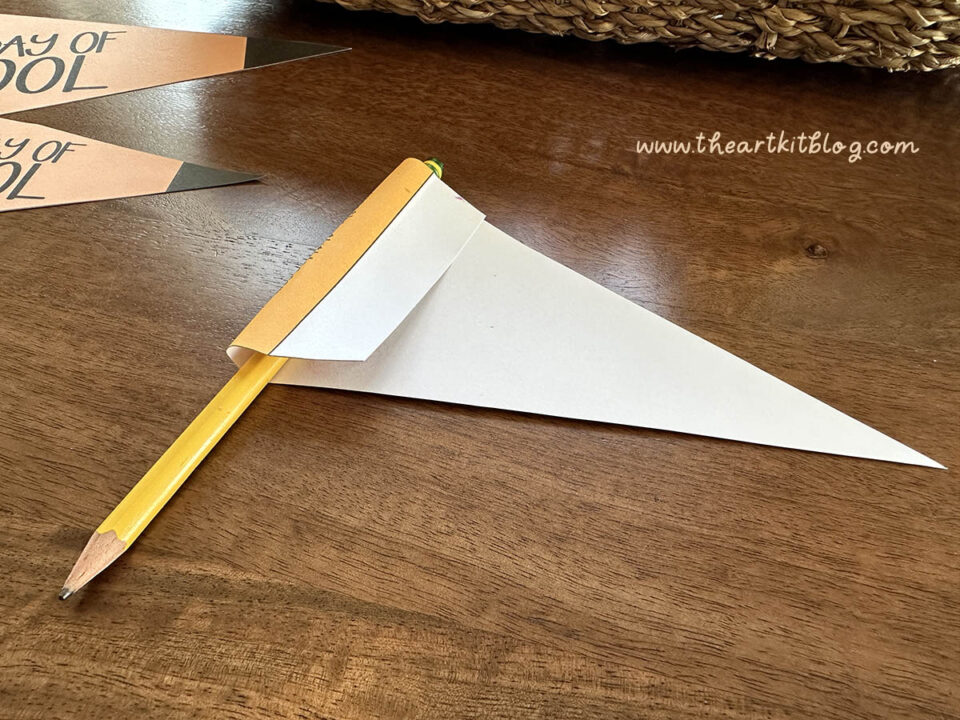 Cute! First Day of School Pennants FREE Printable! - The Art Kit
