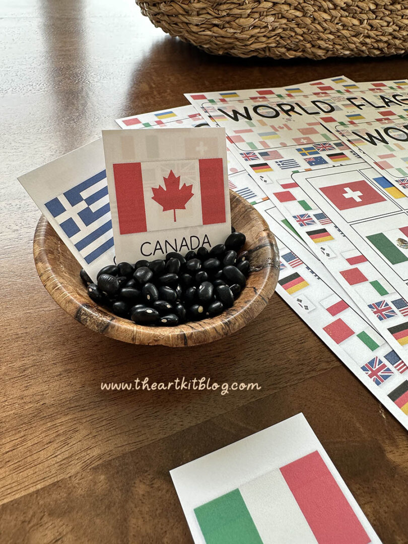 Flags of the World Bingo: Printable Game - The Art Kit