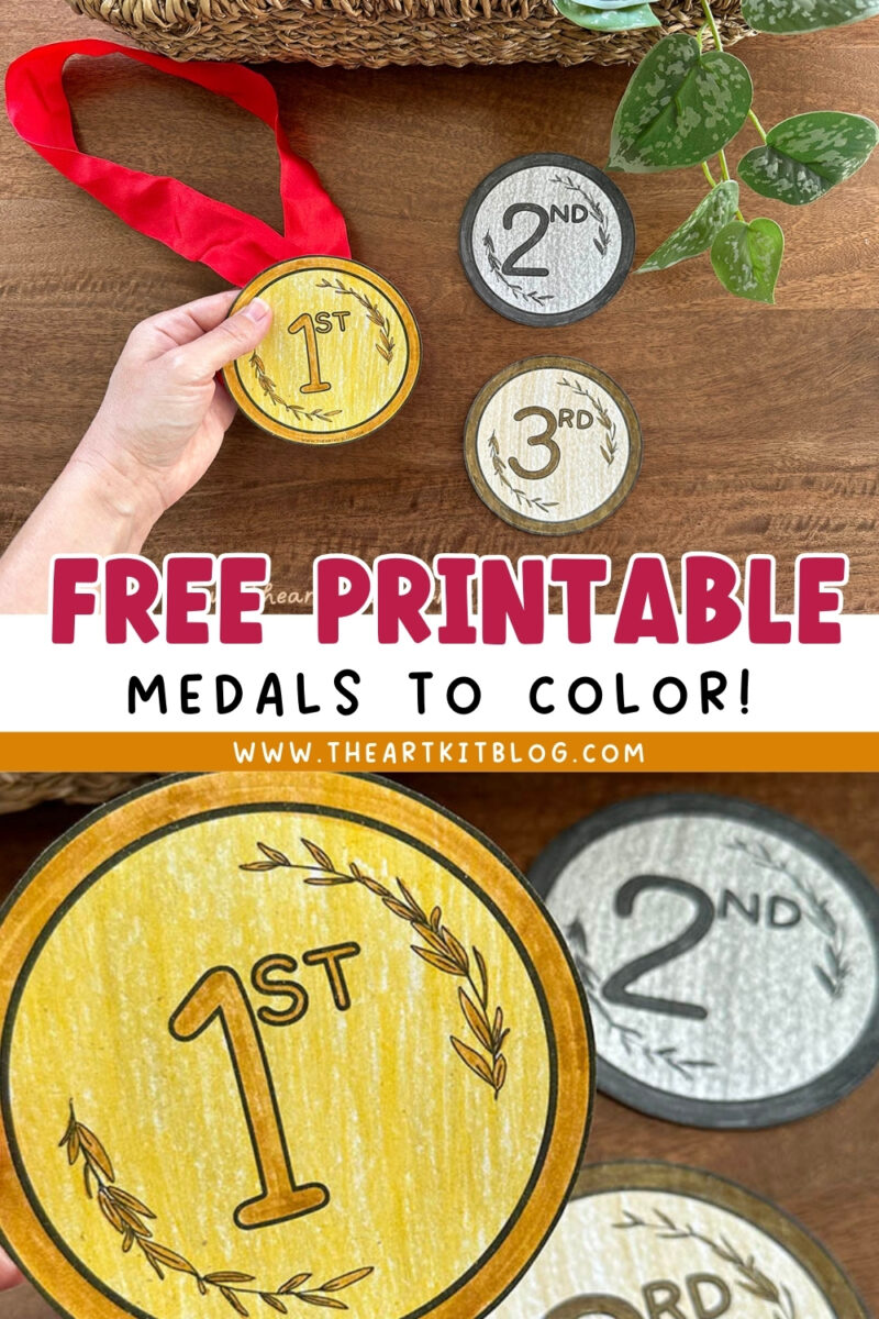 First, Second, and Third Place Medals - Free Printable DIY Craft! - The ...