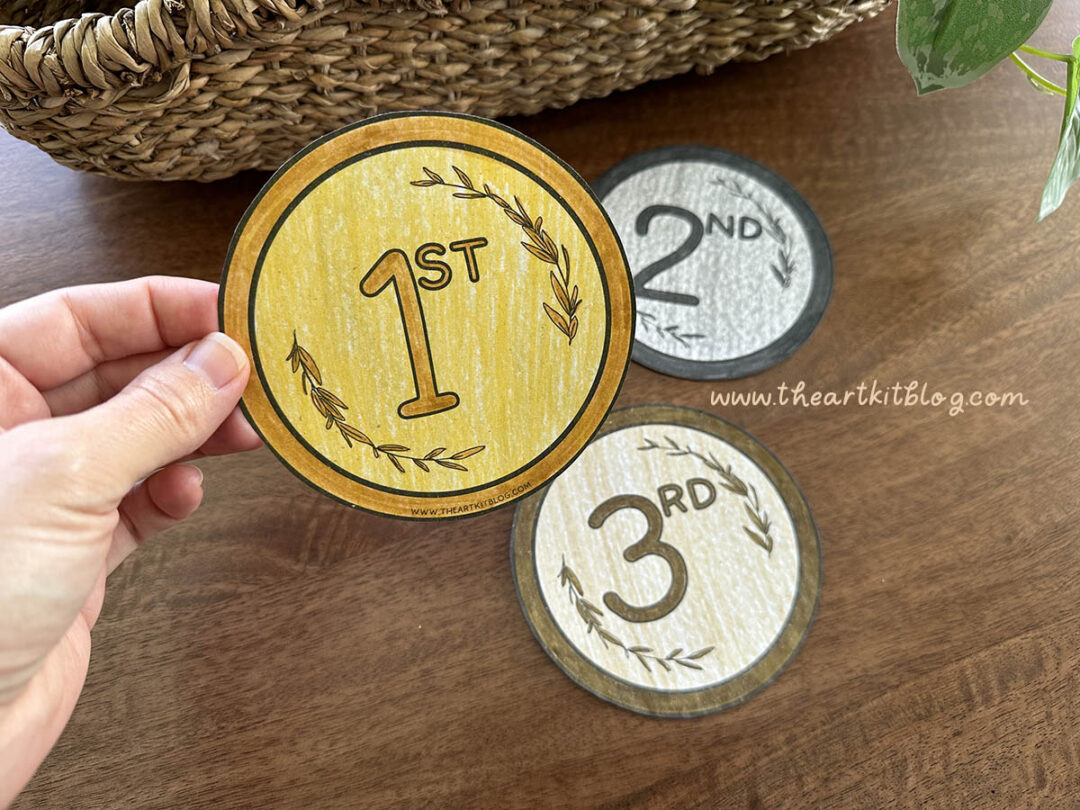 First, Second, and Third Place Medals - Free Printable DIY Craft! - The ...