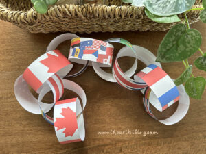 Flags of the World Paper Chains - FREE Printable! - The Art Kit