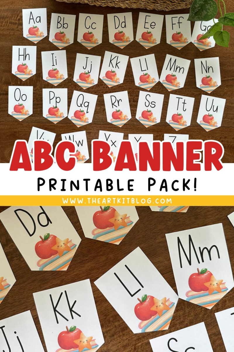 Alphabet Banner! Free Printable School Posters! - The Art Kit