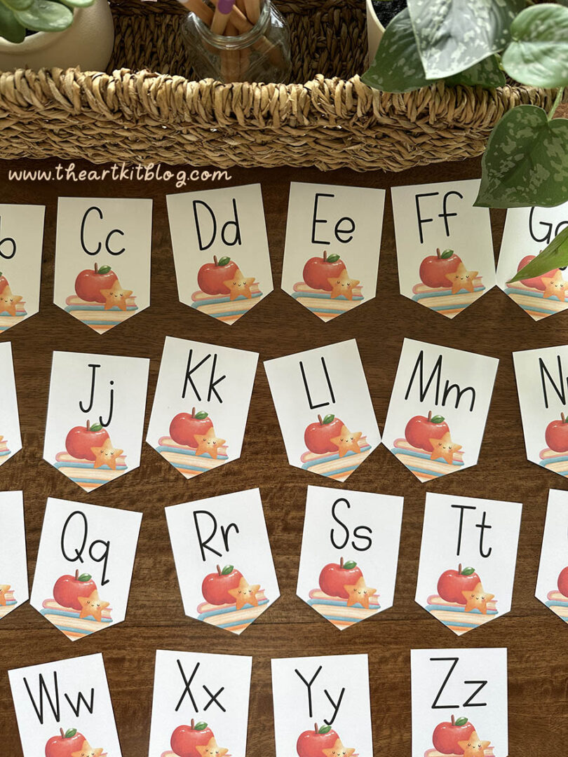 Alphabet Banner! Free Printable School Posters! - The Art Kit