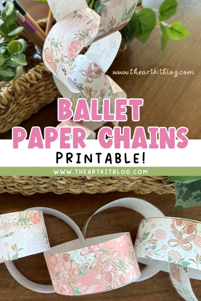 Ballet Paper Chains - FREE Printable! - The Art Kit
