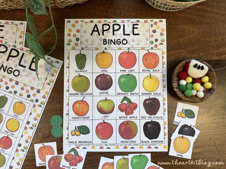 Apple Bingo: Printable Game - The Art Kit