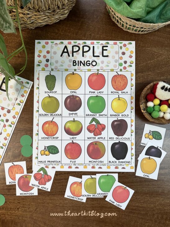 Apple Bingo: Printable Game - The Art Kit