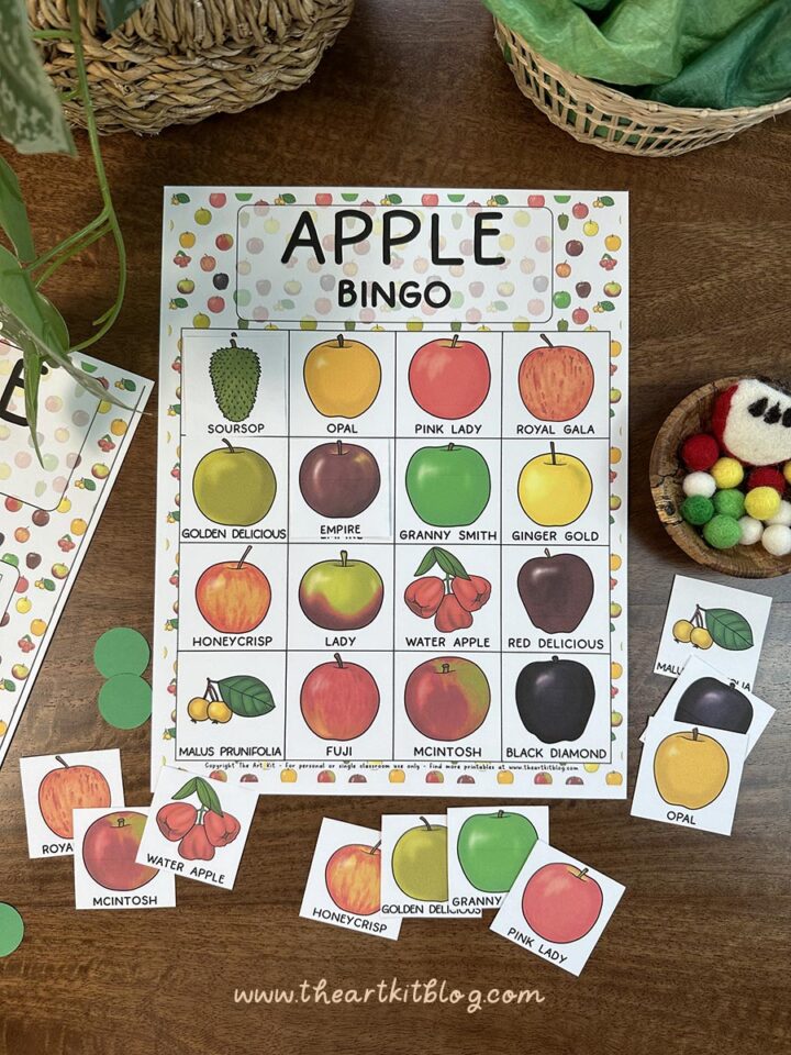 Apple Bingo: Printable Game - The Art Kit