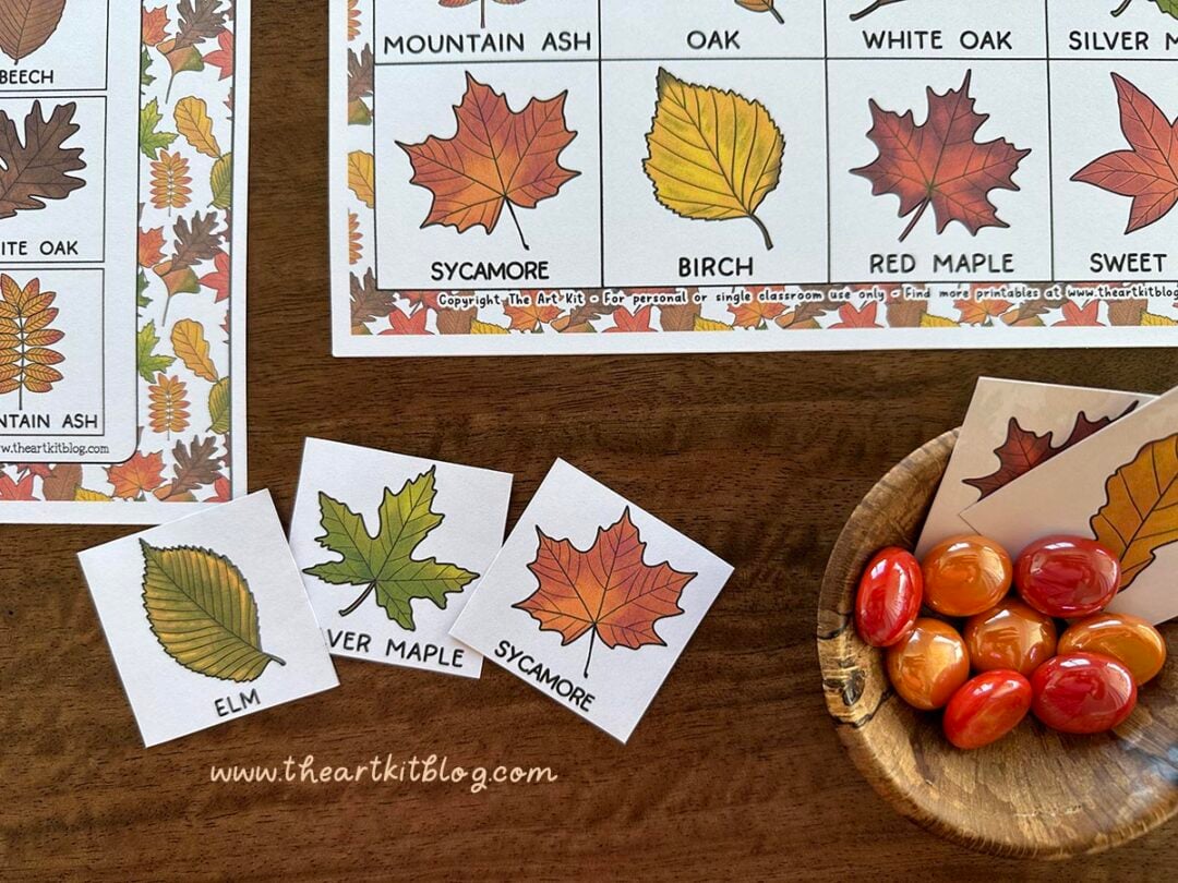 Fall Leaves Bingo: Printable Game - The Art Kit