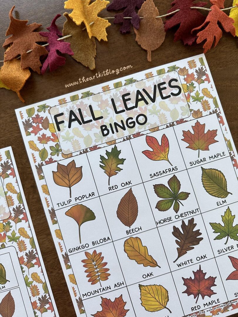 Fall Leaves Bingo: Printable Game - The Art Kit