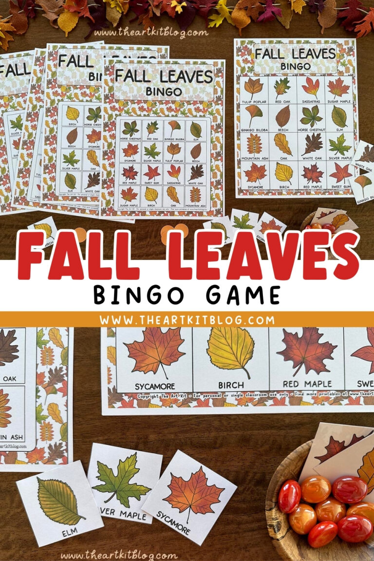 Fall Leaves Bingo: Printable Game - The Art Kit