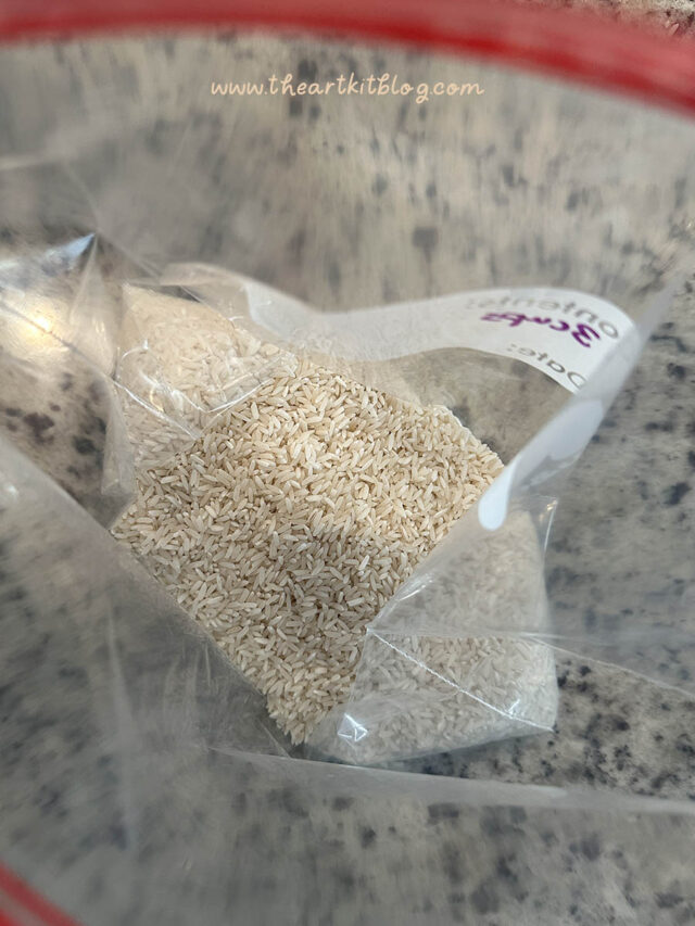 How to Dye Rice for a Sensory Bin - The Art Kit