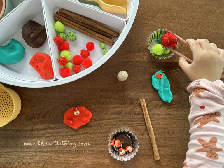 How to Make Cinnamon Apple Playdough – Perfect Fall Activity for Kids ...