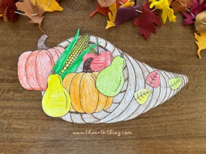 Cornucopia - Easy Paper Craft for Kids! - The Art Kit