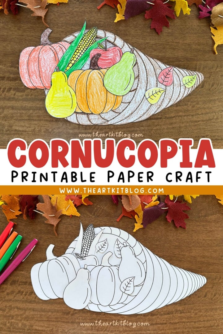 Cornucopia - Easy Paper Craft for Kids! - The Art Kit