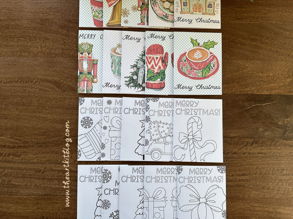 21 Merry Christmas Greeting Cards - FREE Printable - The Art Kit