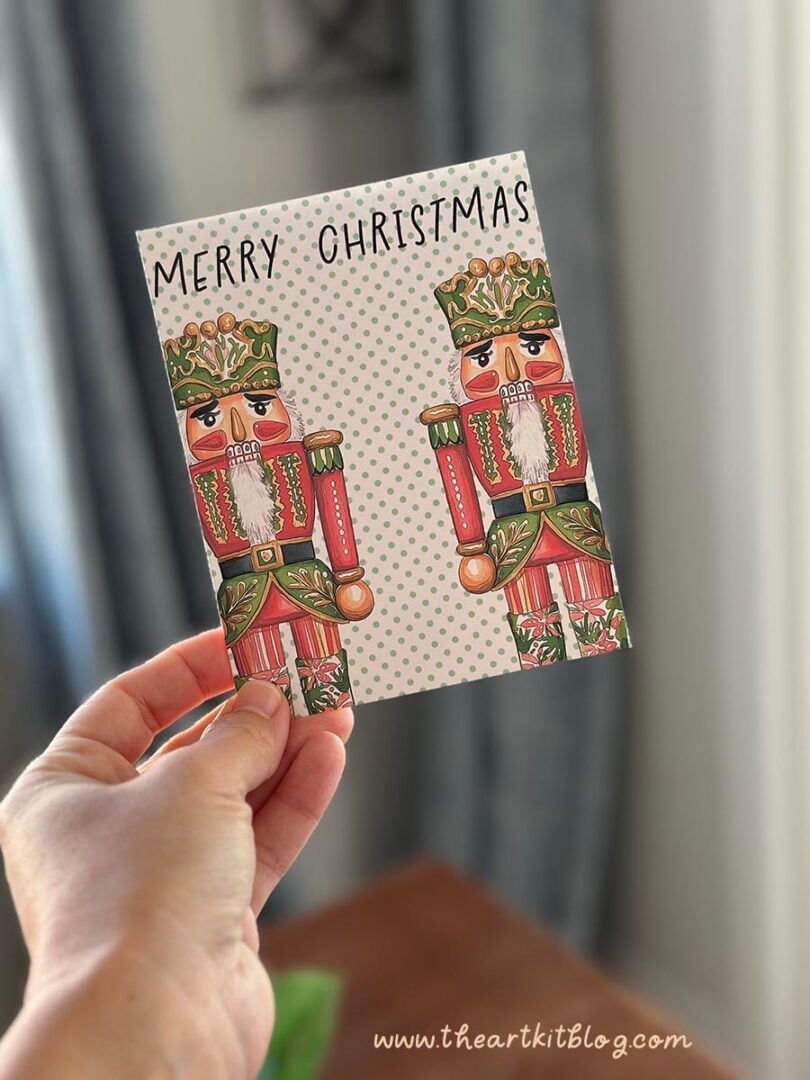 21 Merry Christmas Greeting Cards - FREE Printable - The Art Kit