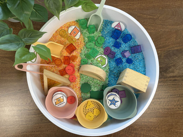 Shape Sensory Bin: A Fun Activity for Kids - The Art Kit