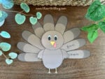 Thankful Turkey: Gratitude Craft for Kids {FREE PRINTABLE} - The Art Kit